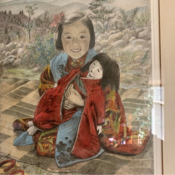 Handmade | Art | Wood Block Etching Little Mother By Willy Seiler Japan ...